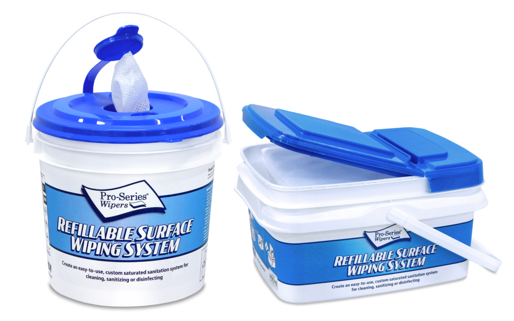 Refillable Surface Wiping Systems for Cleaning & Disinfecting